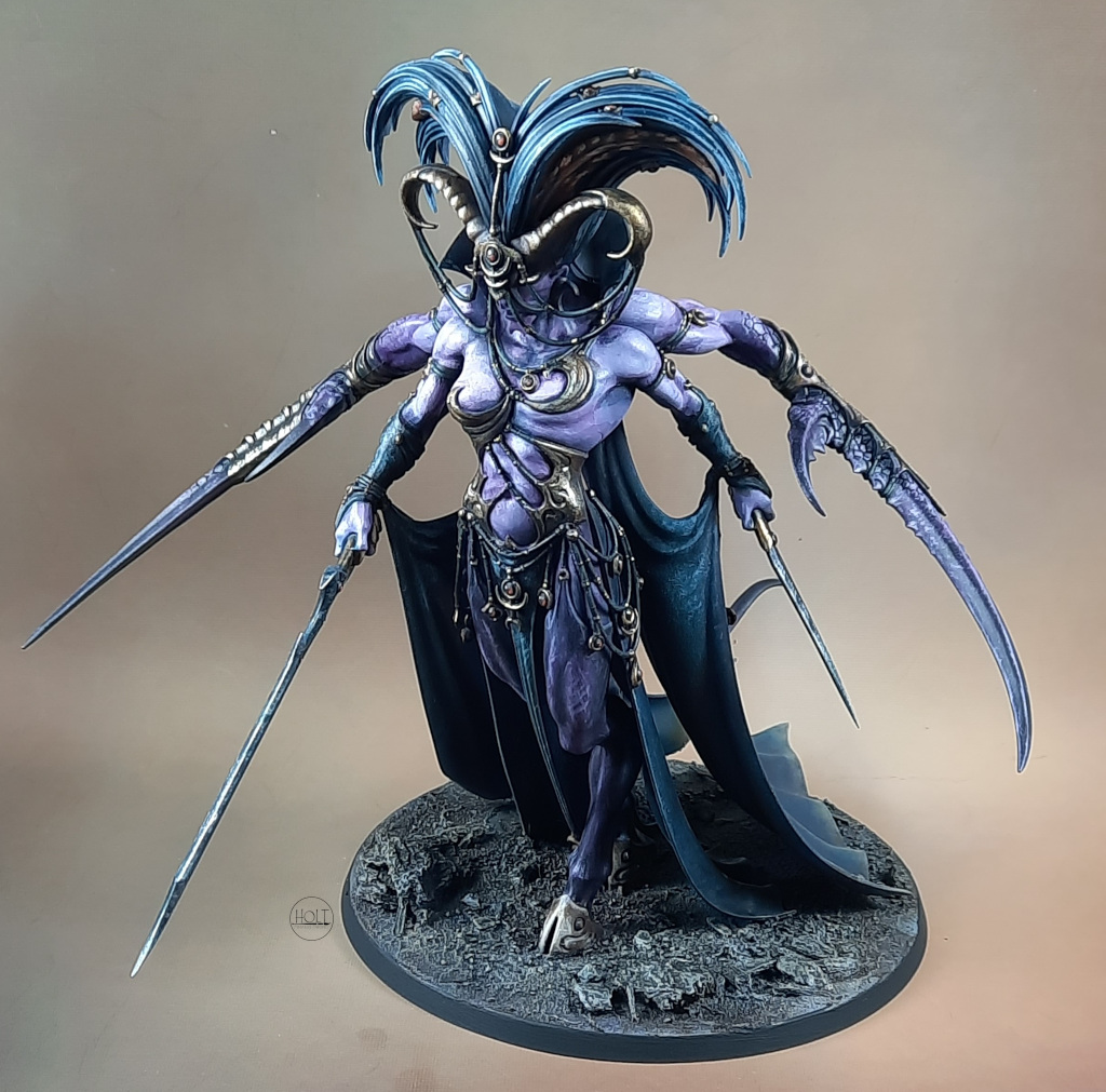 Slaanesh Keeper of Secrets – K.C. Holt Miniature Painting