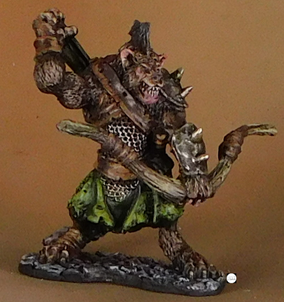 Blacktongue, Gnoll Ranger – K.C. Holt Miniature Painting